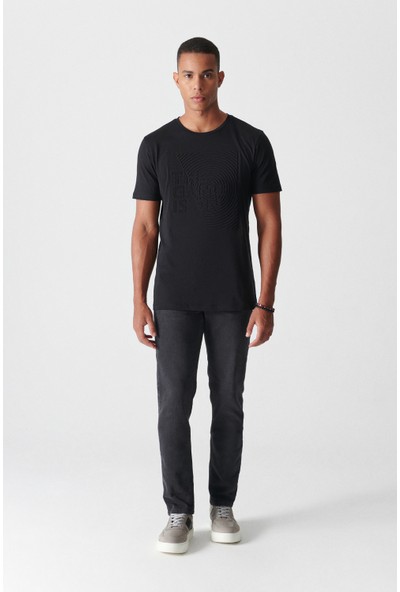 Avva Erkek Antrasit Slim Fit Jean Pantolon A12Y3558