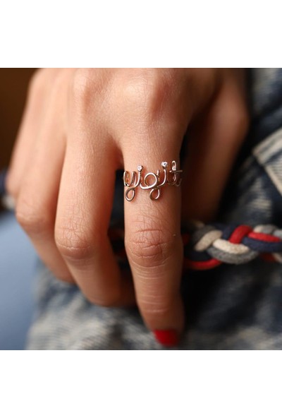 By Golden House Kişiye Özel Isim Yüzük By Golden House Kişiye Özel Isim Yüzük