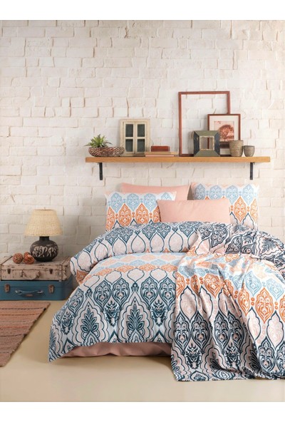HerdaimModa Pamuklu Yorganlı Nevresim Takımı ( Çift Kişilik Uyku Seti ) (Kutulu)