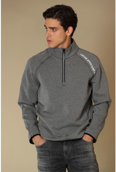 Lufian Wıse Erkek Sweatshirt Siyah