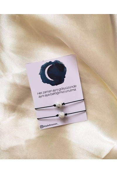 Made For Youu Ay Çift Bilekliği