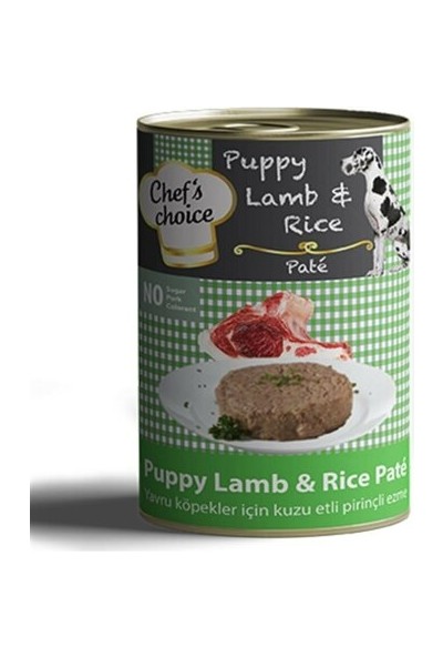 Chefs Choice Kuzu Etli Yavru Köpek Maması 400 gr x 12 Adet Chefs Choice Kuzu Etli Yavru Köpek Maması 400 gr x 12 Adet