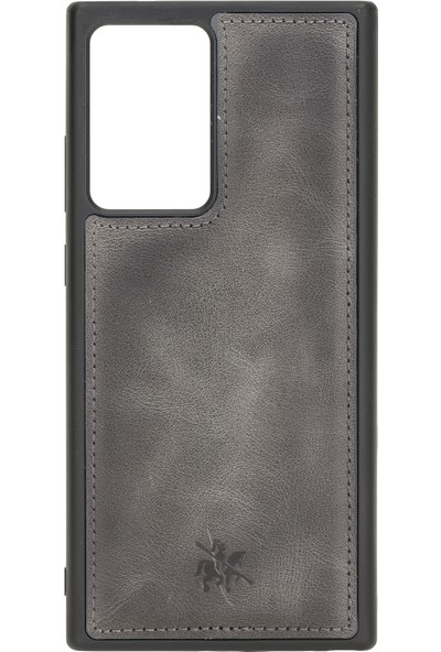Venito Samsung Galaxy Note 20 Ultra Lucca Gri Deri Telefon Kılıfı