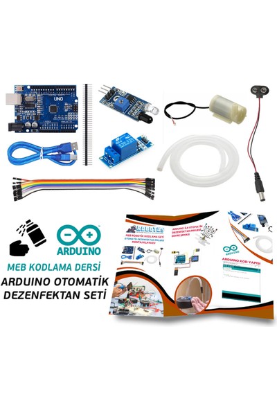 Robotus Arduino ile Otomatik Dezenfektan Proje Seti Robotus Arduino ile Otomatik Dezenfektan Proje Seti
