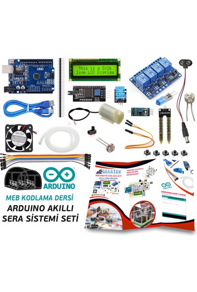 Robotus Arduino Akıllı Sera Proje Seti - Meb Robot Kodlama Dersi Hazırlık Seti No:5 Robotus Arduino Akıllı Sera Proje Seti - Meb Robot Kodlama Dersi Hazırlık Seti No:5