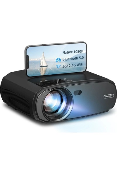 Blitzwolf VP13 Siyah Projeksiyon Cihazı Blitzwolf VP13 Siyah Projeksiyon Cihazı