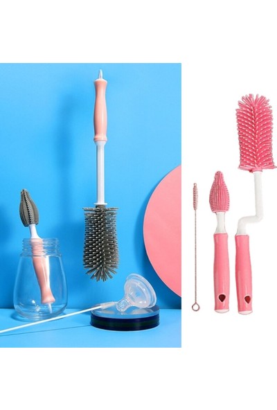 Buffer Silikon Uçlu Ekstra Yumuşak Kıllı Sağlam Kavanoz Bardak Şişe ve Biberon Temizleme Fırçası Buffer Silikon Uçlu Ekstra Yumuşak Kıllı Sağlam Kavanoz Bardak Şişe ve Biberon Temizleme Fırçası