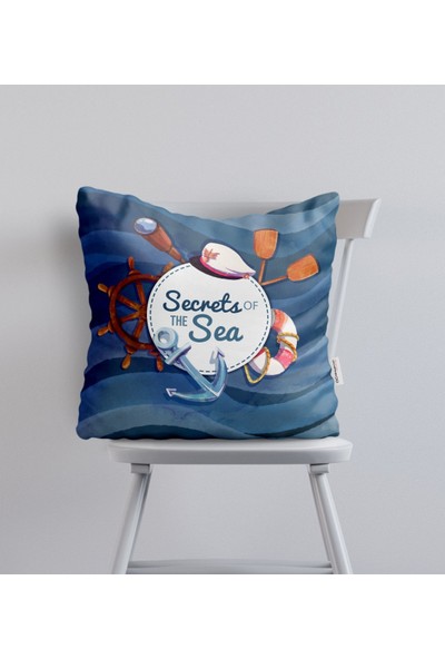 Bk Gift Secrets Of The Sea Tasarımlı Yastık-1 Bk Gift Secrets Of The Sea Tasarımlı Yastık-1