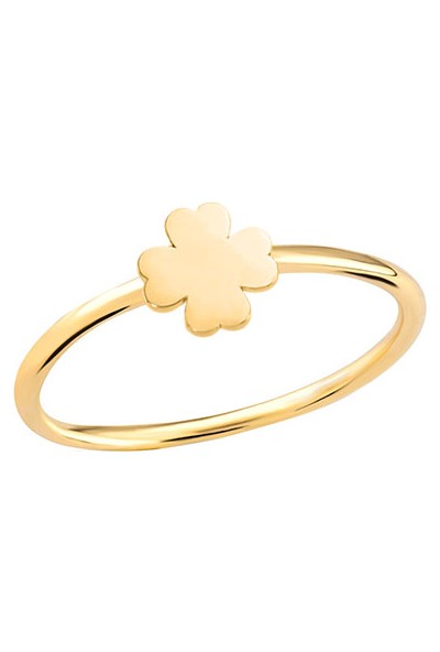 Engingold 14 Ayar Altın Şans Yonca Yüzük