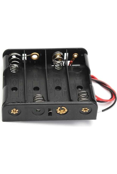 Cnl 4\'lü Aa Pil Yuvası - Pil Yatağı, Dörtlü , Aa Pil Kutusu