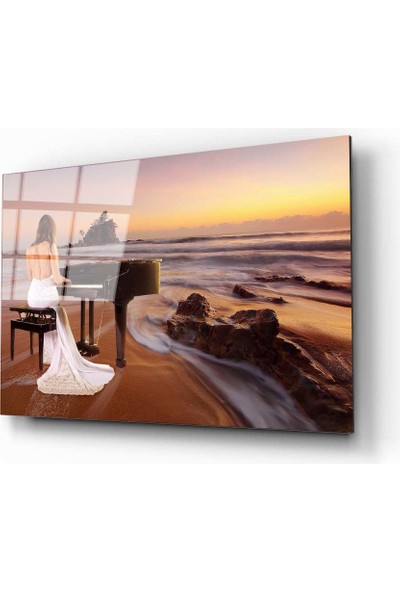 Aras Glass Art Fantastik Piyano 2 Cam Tablo