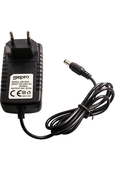 Gepro UM-0224 24V 2A Adaptör Gepro UM-0224 24V 2A Adaptör
