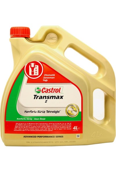 Castrol Transmax Z Otomatik Şanzıman Yağı 4 Lt Castrol Transmax Z Otomatik Şanzıman Yağı 4 Lt