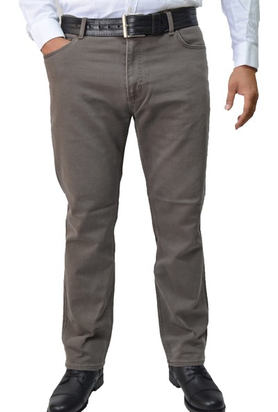 Ds Danlıspor Erkek Klasik Rahat Kesim Boru Paça Fermuarlı Kuş Gözü Kot Pantolon