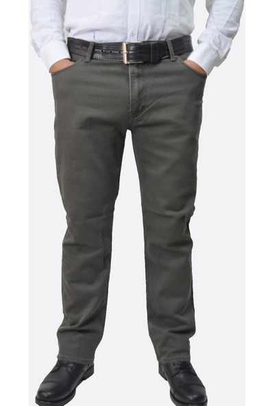 Ds Danlıspor Erkek Klasik Rahat Kesim Boru Paça Fermuarlı Kuş Gözü Kot Pantolon