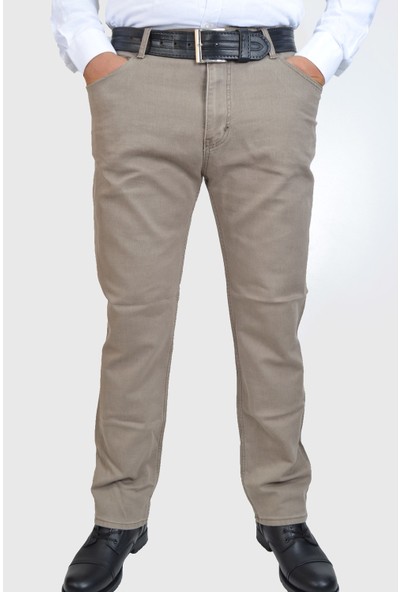 Ds Danlıspor Erkek Klasik Rahat Kesim Boru Paça Fermuarlı Kuş Gözü Kot Pantolon