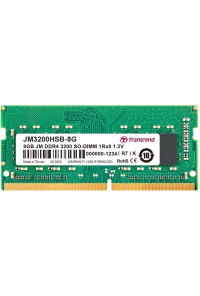 Transcend JM3200HSB-8G 8gb Ddr4 3200MHZ CL22 1.2V Notebook Ram Transcend JM3200HSB-8G 8gb Ddr4 3200MHZ CL22 1.2V Notebook Ram