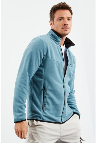 Tommy Life Mint Yeşili Erkek Yazı Nakışlı Dik Yaka Fermuarlı Standart Kalıp Sweatshirt Polar - 87992 Tommy Life Mint Yeşili Erkek Yazı Nakışlı Dik Yaka Fermuarlı Standart Kalıp Sweatshirt Polar - 87992
