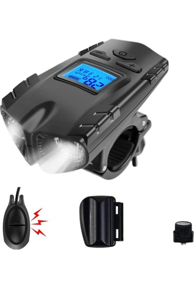Schulzz BK001-T6 LED 16000 Lumen 3 In 1 Hız Gösterge Korna Bisiklet Farı Su Geçirmez Schulzz BK001-T6 LED 16000 Lumen 3 In 1 Hız Gösterge Korna Bisiklet Farı Su Geçirmez