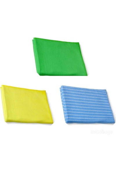 Silva Mikrofiber Klasik Üçlü Temizlik Bezi Silva Mikrofiber Klasik Üçlü Temizlik Bezi