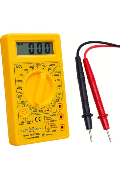 830D Dijital Ölçüm Aleti Multimetre-Multimeter (Akım Voltaj Direnç Amper Ölçer Aumetre ) 830D Dijital Ölçüm Aleti Multimetre-Multimeter (Akım Voltaj Direnç Amper Ölçer Aumetre )