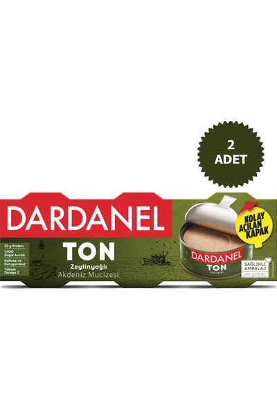 Dardanel Zeytinyağlı Ton Balığı 3X75G 2'li Dardanel Zeytinyağlı Ton Balığı 3X75G 2'li