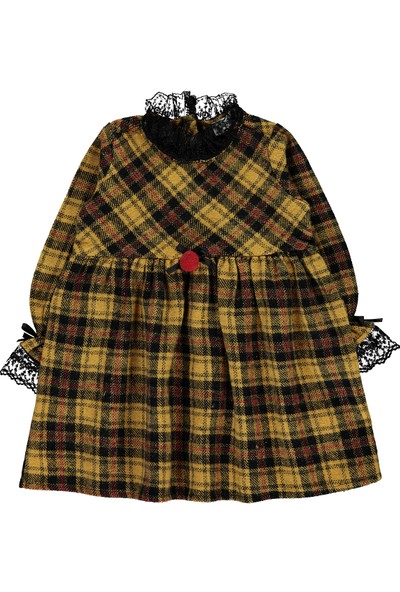 Civil Girls Kız Çocuk Elbise 2-5 Yaş Hardal