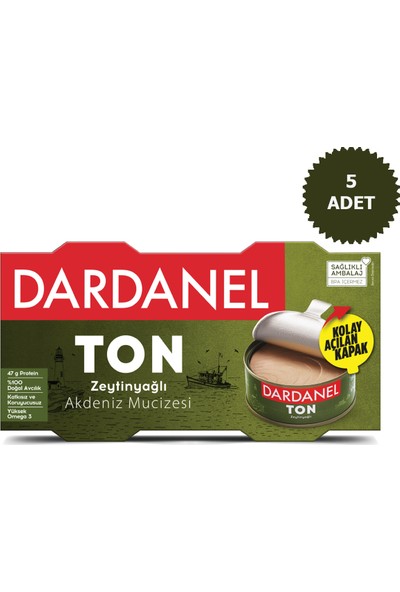 Dardanel Zeytinyağlı Ton Balığı 2X150G 5'li
