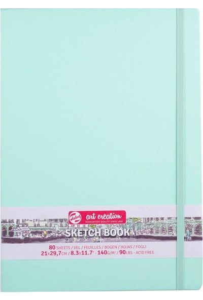 Talens Art Creation Sketchbook Sert Kapak Eskiz Defteri 80 Yaprak 140 gr 21 x 29,7 cm Fresh Mint Talens Art Creation Sketchbook Sert Kapak Eskiz Defteri 80 Yaprak 140 gr 21 x 29,7 cm Fresh Mint