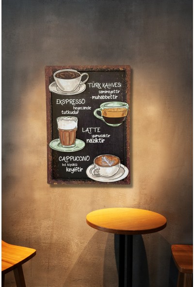 3 Boyutlu Ahşap Tablo Kahve Çeşitleri Mutfak Cafe Için 3D Görünümlü Mdf Duvar Dekoru 20 x 30 cm 3 Boyutlu Ahşap Tablo Kahve Çeşitleri Mutfak Cafe Için 3D Görünümlü Mdf Duvar Dekoru 20 x 30 cm