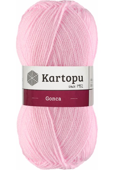 Kartopu Gonca K782 Bebe Pembe El Ögrü Ipliği 100GR 300MT Kartopu Gonca K782 Bebe Pembe El Ögrü Ipliği 100GR 300MT