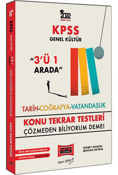 Yargı Yayınevi KPSS 2022 Genel Kültür 3'ü 1 Arada Konu Tekrar Testleri Yargı Yayınevi KPSS 2022 Genel Kültür 3'ü 1 Arada Konu Tekrar Testleri