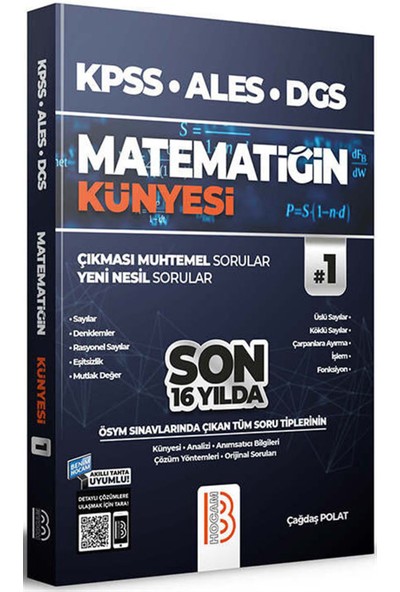Benim Hocam Yayınları KPSS 2022 Ales Dgs Matematiğin Künyesi Benim Hocam Yayınları KPSS 2022 Ales Dgs Matematiğin Künyesi