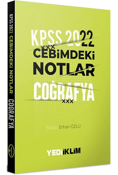 Yediiklim Yayınları KPSS 2022 Cebimdeki Notlar Coğrafya Kitapçığı Yediiklim Yayınları KPSS 2022 Cebimdeki Notlar Coğrafya Kitapçığı