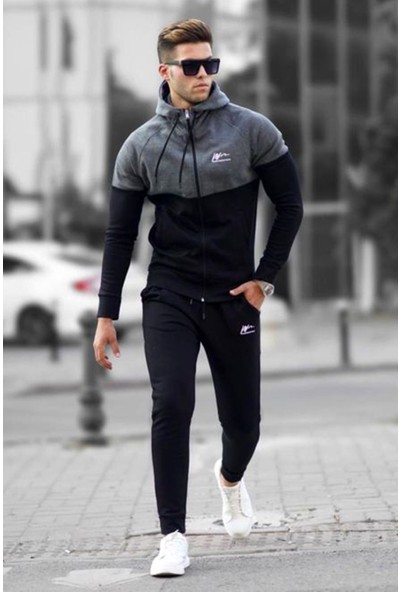 Madmext Antrasit Erkek Eşofman Takımı 5302