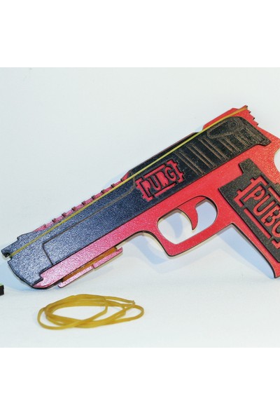 Sağlar El Sanatları Lastik Atan Tabanca & Ahşap Rambo Bıçağı