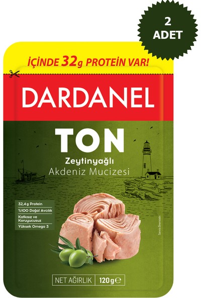 Dardanel Zeytinyağlı Poşet Ton Balığı 120G 2'li