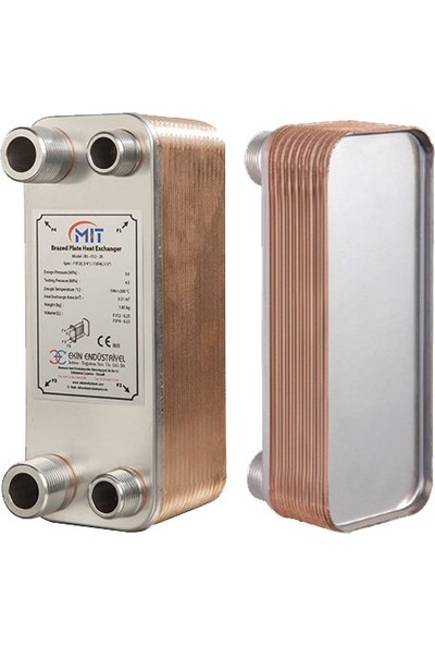 MIT Mb-01 - 26 Plaka Kaynaklı Plakalı Isı Eşanjör Bağlantı 3/4- 1/2 Kapasite 480 Litre/saat MIT Mb-01 - 26 Plaka Kaynaklı Plakalı Isı Eşanjör Bağlantı 3/4- 1/2 Kapasite 480 Litre/saat