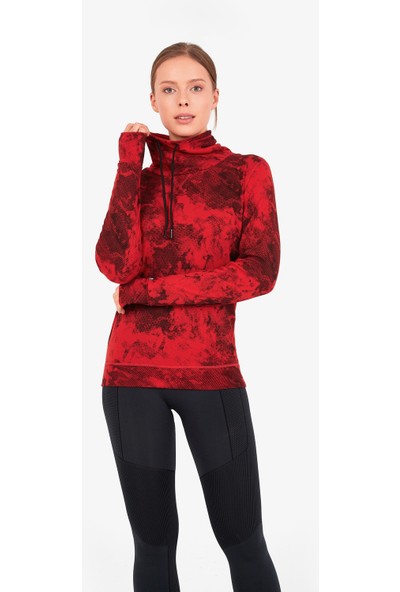 Blackspade Kadın Termal Sweatshirt 50454 - Kırmızı