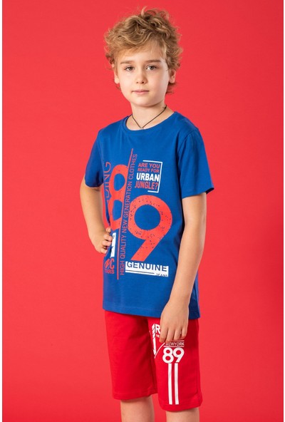 Zepkids Erkek Çocuk Kaprili Takım 89 Baskılı 9-12 Yaş
