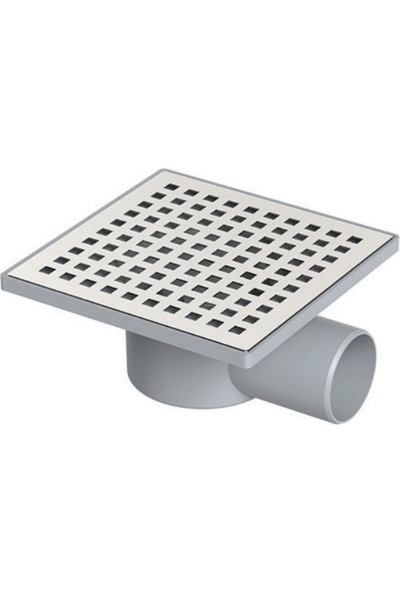 Maxiflow - 15X15 50 Yandan Çıkışlı Paslanmaz Yer Sifonu Yer Süzgeci Banyo Maxiflow - 15X15 50 Yandan Çıkışlı Paslanmaz Yer Sifonu Yer Süzgeci Banyo