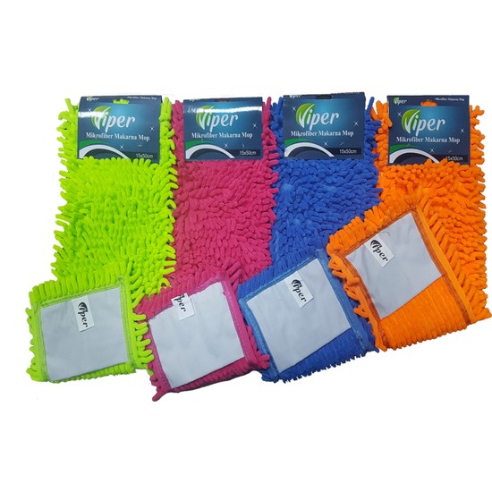Viper Mikrofiber Makarna Mop 50 cm 5'li Fiyatı - Taksit Seçenekleri
