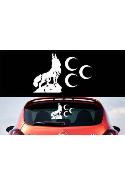 GK Evim Üç Hilal Araç Sticker GK Evim Üç Hilal Araç Sticker