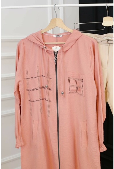 İmaj Butik Büyük Beden Taş Işlemeli Fermuarlı Kap-Pudra İmaj Butik Büyük Beden Taş Işlemeli Fermuarlı Kap-Pudra