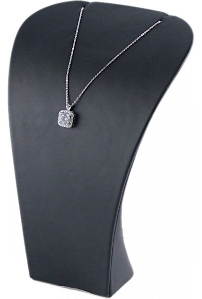 Entina Manken Deri Kolyelik Kolye Askılığı Siyah