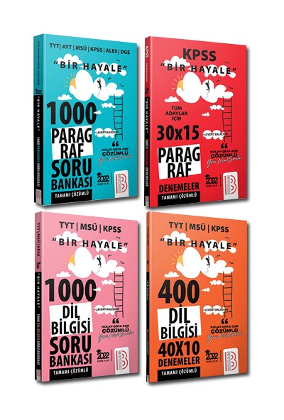 Tüm Sınavlar Için Bir Hayale Serisi Paragraf ve Dil Bilgisi Seti