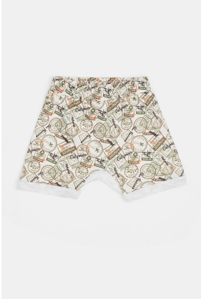 B&G Store Erkek Bebek Desenli Şort