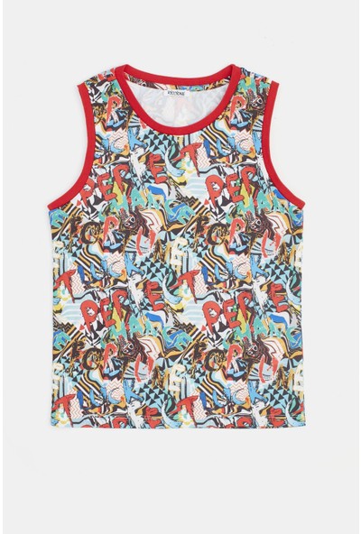 B&G Store Erkek Çocuk Desenli Atlet