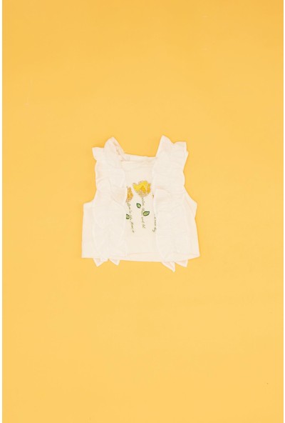 B&G Store Kız Bebek Beyaz Bluz B&G Store Kız Bebek Beyaz Bluz