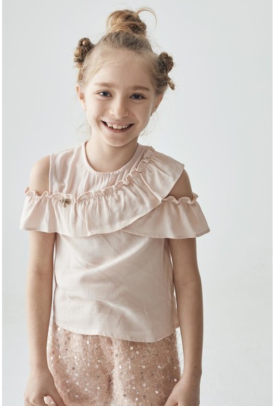 B&G Store Kız Çocuk Pudra Bluz B&G Store Kız Çocuk Pudra Bluz